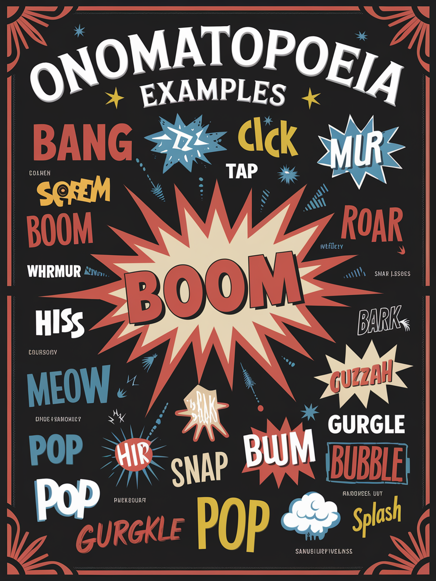 100 Onomatopoeia Examples: A Vibrant List of Fun Words and the Authors ...
